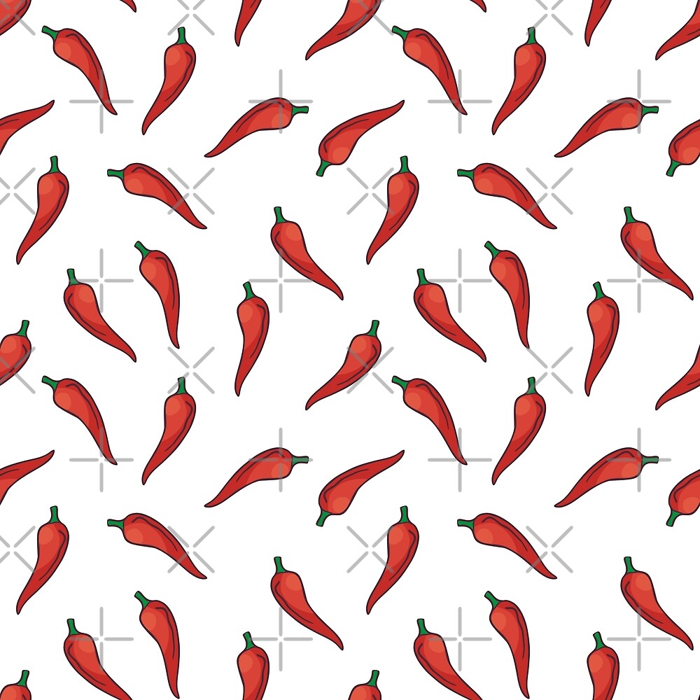 "Hot Chili Pepper Pattern" by myTprint | Redbubble