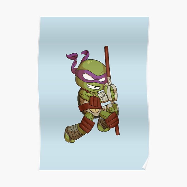 Póster «Chibi Donnie TMNT» de ideo | Redbubble