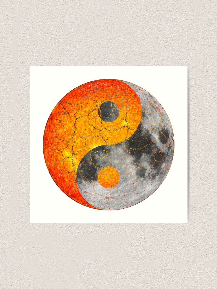 "Sun and Moon Chinese Yin Yang Symbol" Art Print for Sale by joehx ...