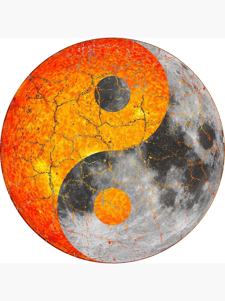 "Sun and Moon Chinese Yin Yang Symbol" Poster for Sale by joehx | Redbubble