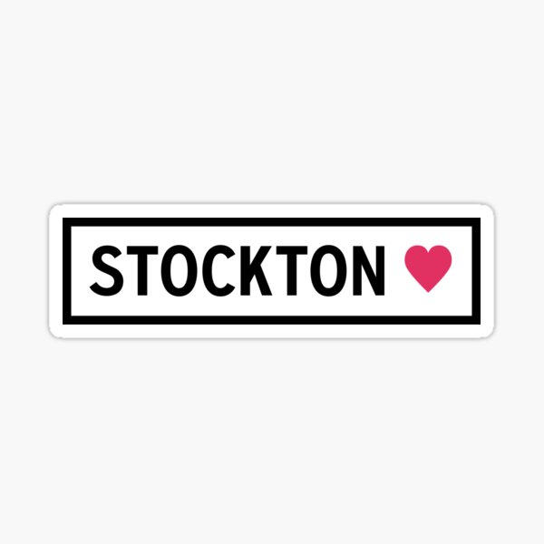 "Stockton" Sticker for Sale by homelove | Redbubble