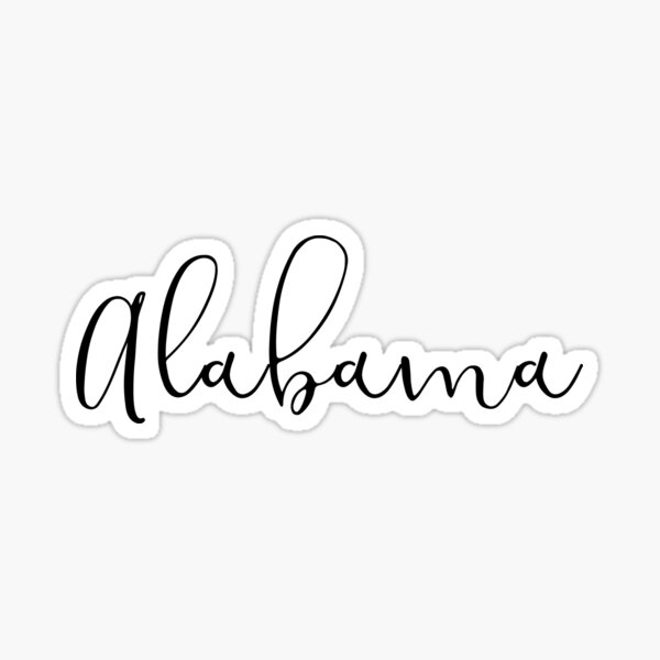 "Alabama" Sticker for Sale by cest-rebecks | Redbubble
