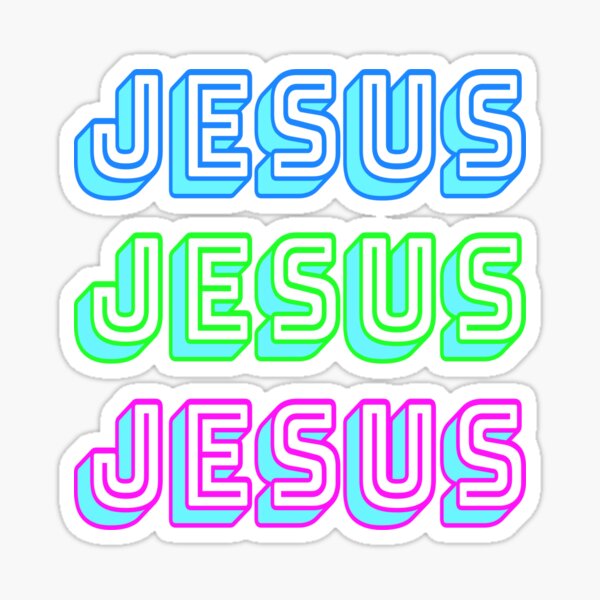"Funny Jesus Christ Christian Religious Humor Retro Hipster Font ...