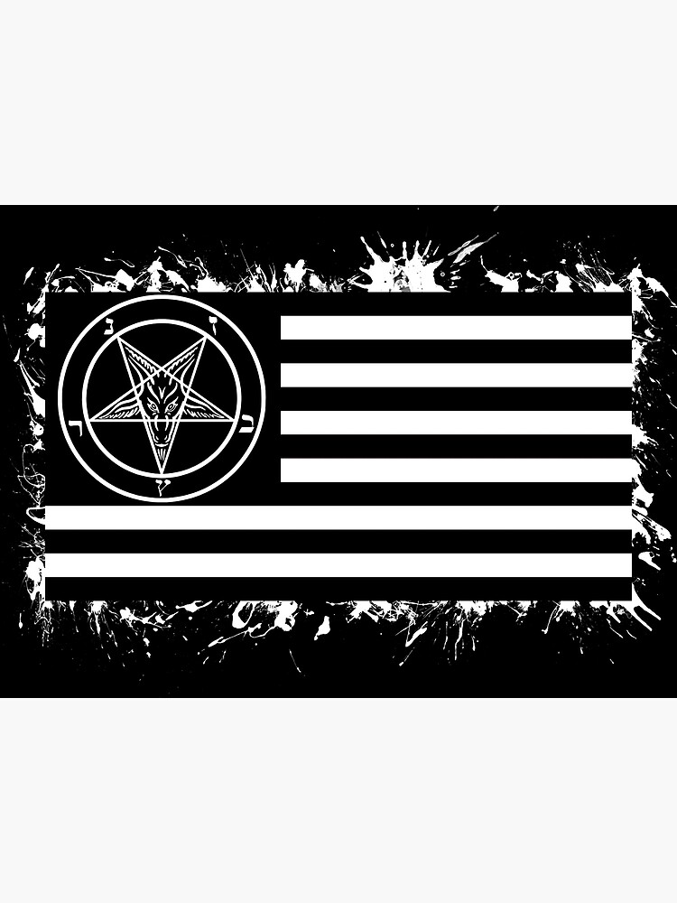 Satanic American Flag Premium Matte Vertical Poster sold by Martie Odia ...
