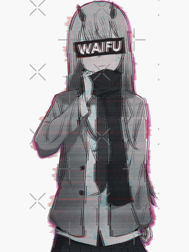 "Zero Two ゼロツー" Sticker for Sale by Waifu-Dope | Redbubble