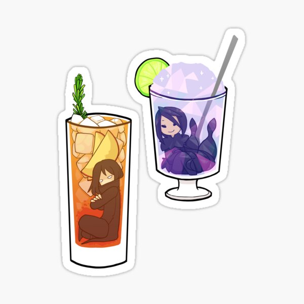 "Gujin Refreshments - Ryahno and Falehi" Sticker by Zennore | Redbubble