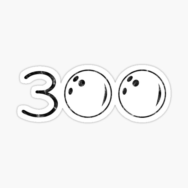 "Bowling Ball 300 Perfect Game" Sticker for Sale by WittyFox | Redbubble