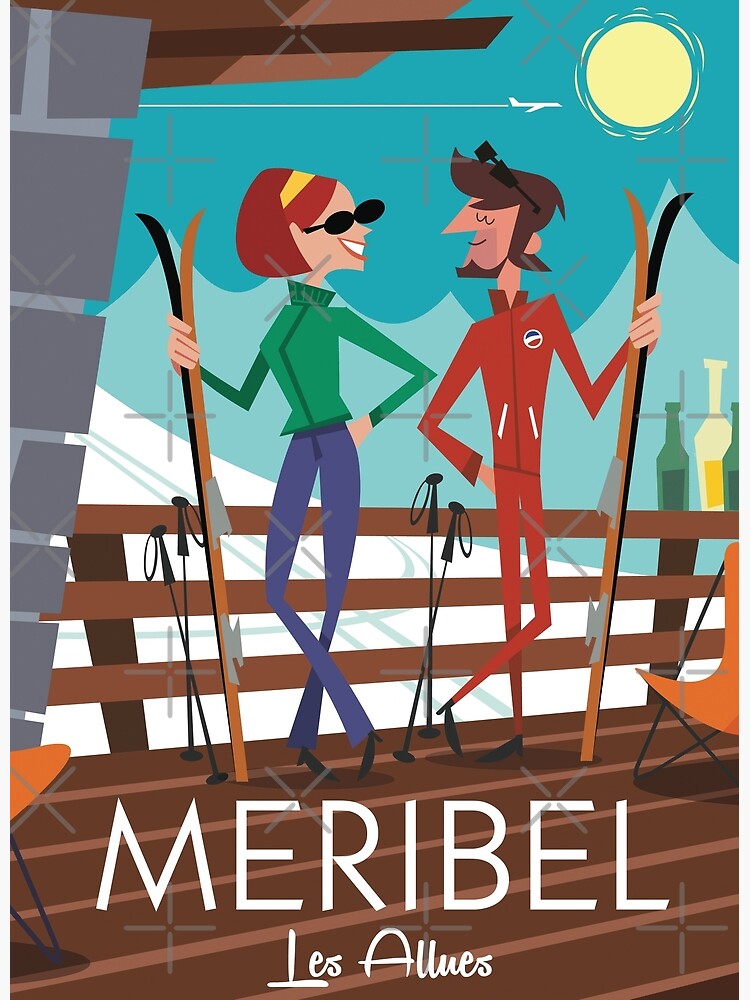 "Meribel Ski Poster" Art Print for Sale by GAGodel | Redbubble