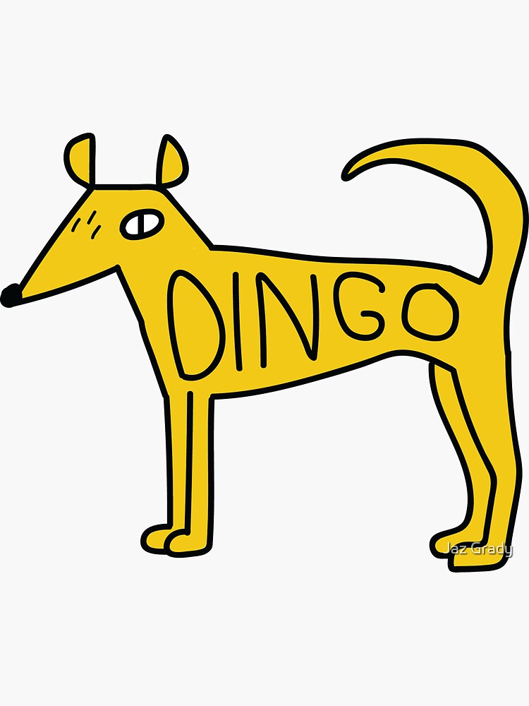 "Dingo Dog sticker" Sticker by strangerandfict | Redbubble