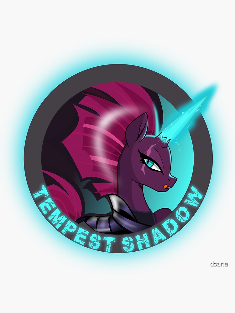 "Tempest Shadow Dark Colors" Sticker for Sale by dsana | Redbubble