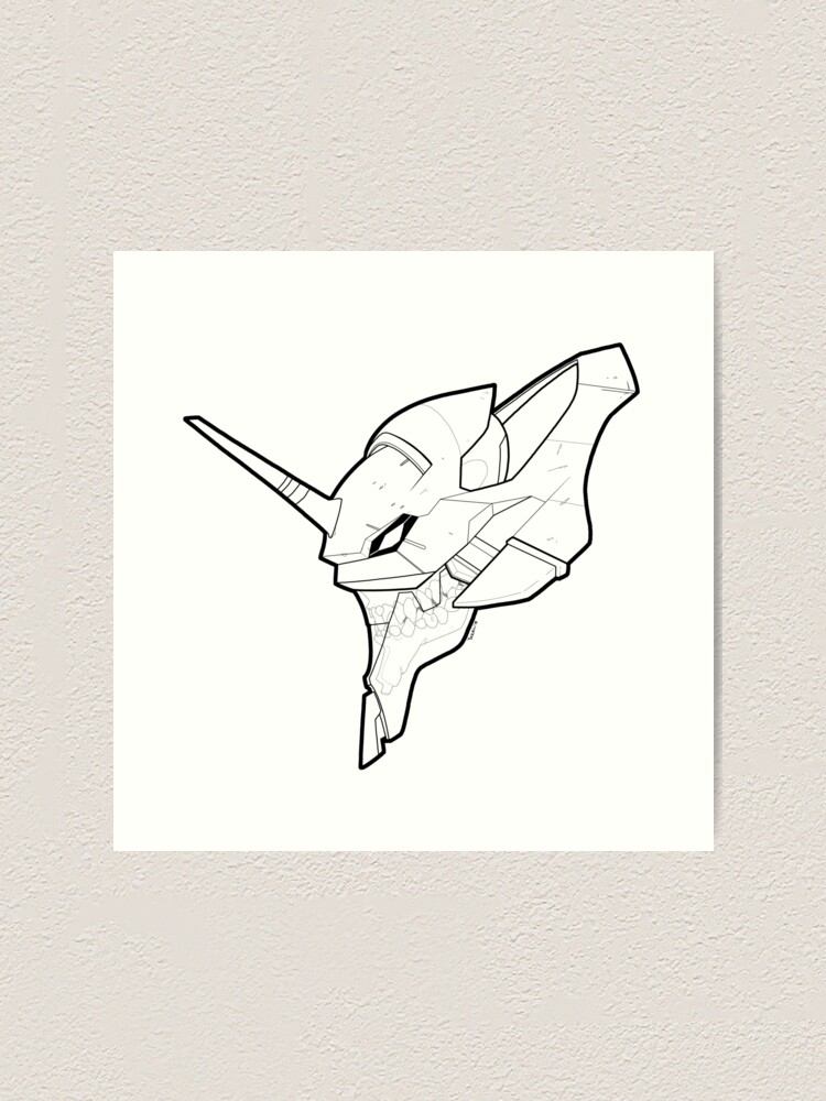 "Eva Unit 01 -skeletal by Ethan Burnsides" Art Print for Sale by ...