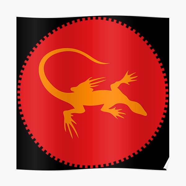 "Gear lizard" Poster for Sale by -Nightsky- | Redbubble