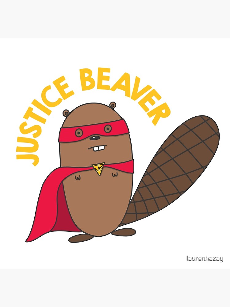 "Justice Beaver - The Office" Poster by laurenhazay | Redbubble