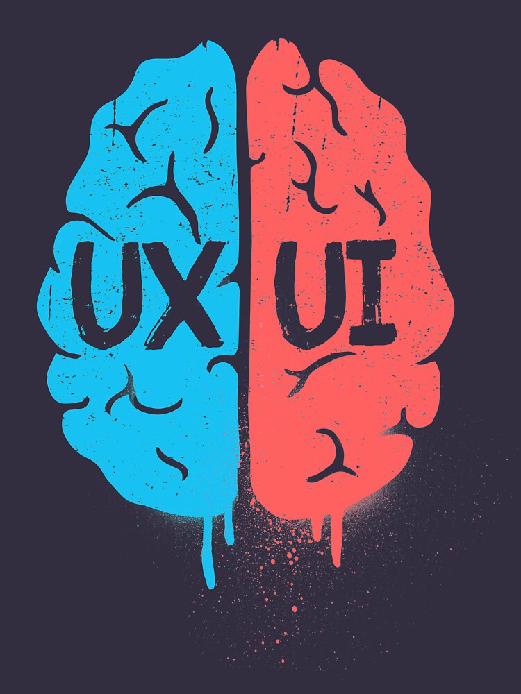 "UX UI Designer Brain Shirt" T-shirt for Sale by lbarreiras | Redbubble ...