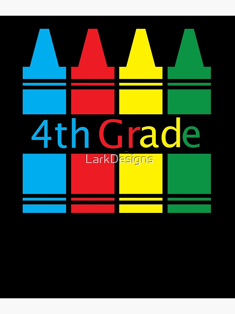 Póster «4to grado de nuevo a la escuela creyones de colores» de ...