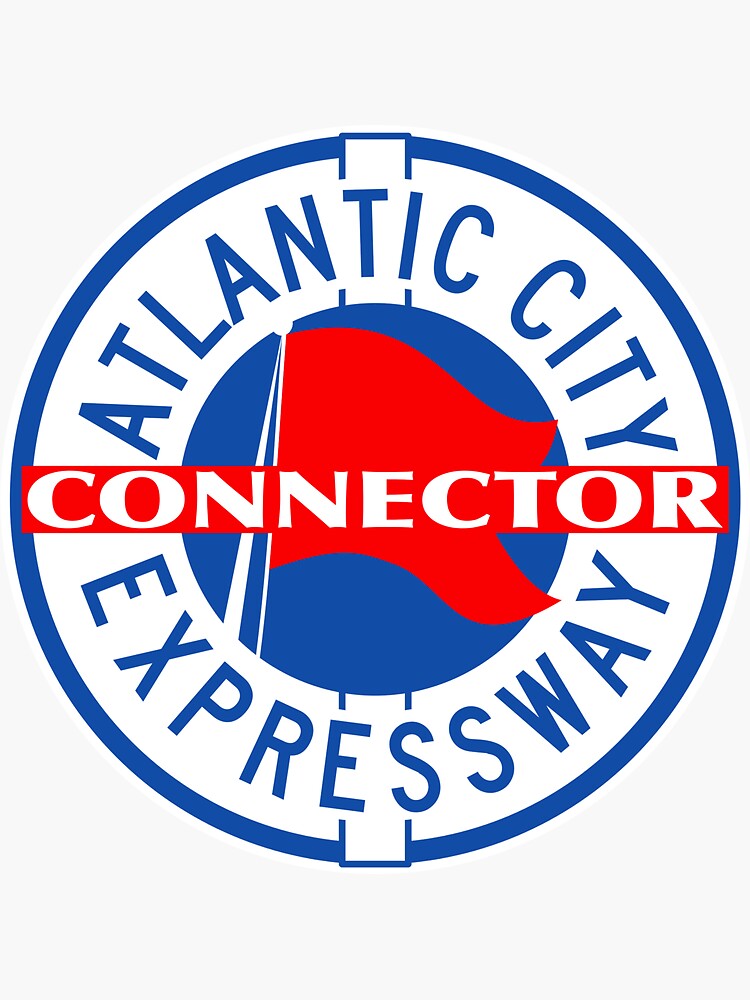 "Atlantic City Expressway" Sticker for Sale by romeobravado | Redbubble