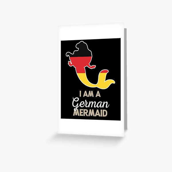 "Germany Flag German Mermaid" Greeting Card for Sale by countryflags ...