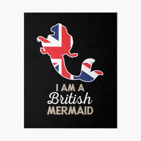 "United Kingdom Flag British Mermaid" Art Board Print by countryflags ...