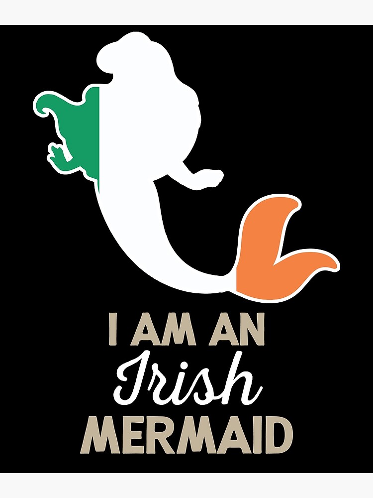"Ireland Flag Irish Mermaid" Poster for Sale by countryflags | Redbubble