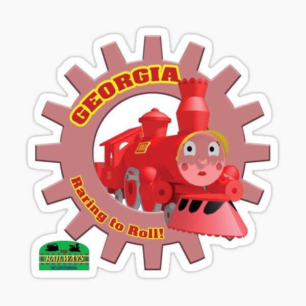"Crotoonia - "Georgia the Kindly Engine"" Sticker for Sale by ...