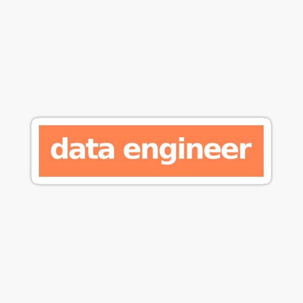 "Data Engineer - Orange" Sticker for Sale by munchgifts | Redbubble