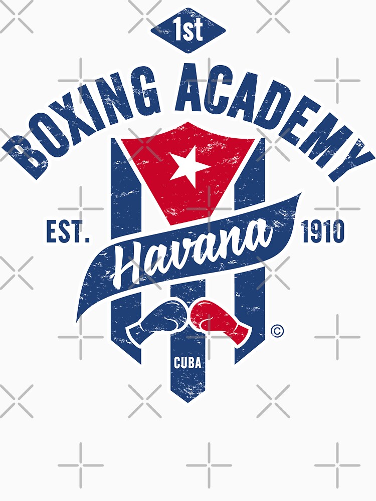 "1ST BOXING ACADEMY HAVANA, EST. 1910 CUBA, USED LOOK, BY SUBGIRL" T ...