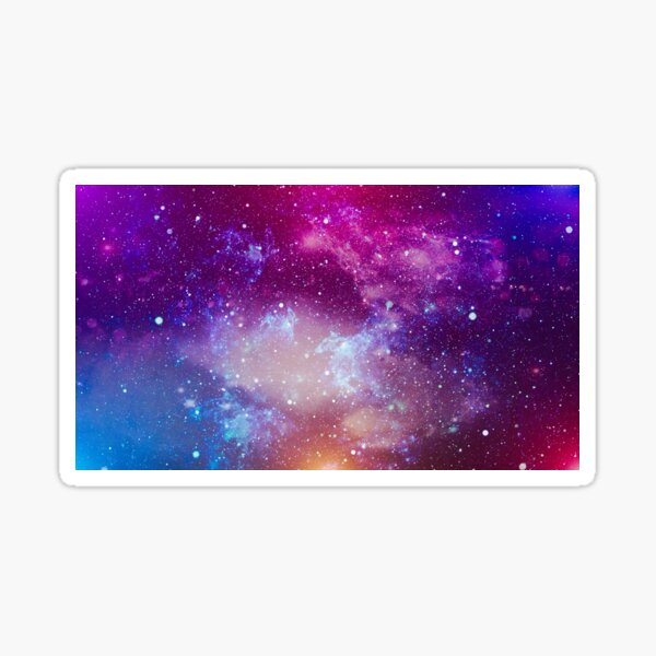 "Pink & Purple Cosmic Star Galaxy " Sticker by newburyboutique | Redbubble