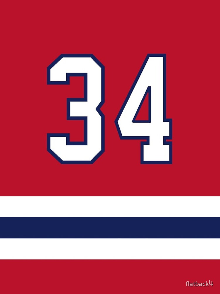 "Washington Baseball - Red Number 34" iPhone Case for Sale by flatback4 ...