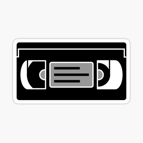 "VHS Tape" Sticker by Reethes | Redbubble