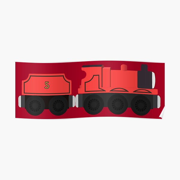 "James - Wooden Train Toy - V2" Poster for Sale by TheManFromSkaro ...
