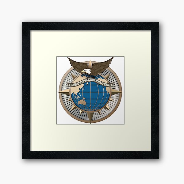 "United States Indo-Pacific Command (USINDOPACOM) Seal" Framed Art ...