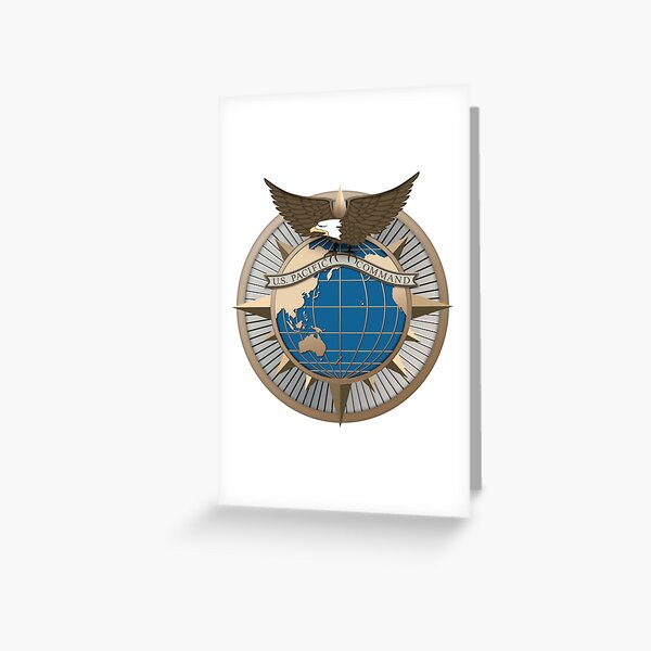 "United States Indo-Pacific Command (USINDOPACOM) Seal" Greeting Card ...