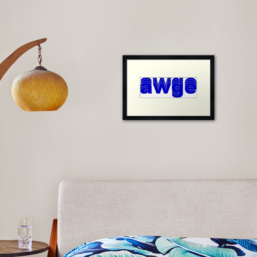 "Awge Logo (A$AP Rocky)" Framed Art Print for Sale by Pancracio | Redbubble