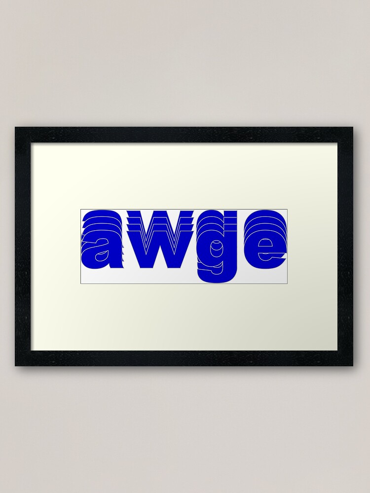 "Awge Logo (A$AP Rocky)" Framed Art Print for Sale by Pancracio | Redbubble