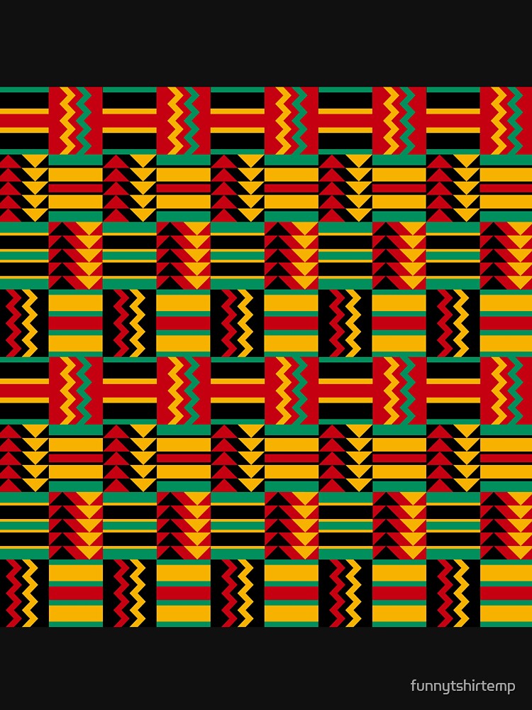 "African Pattern Design Red Green Black Yellow Africa" T-shirt for Sale ...