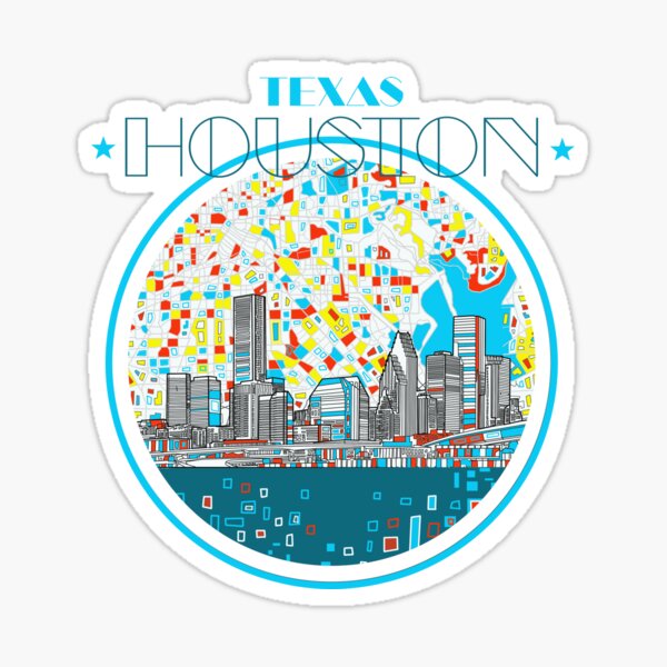 "houston" Sticker for Sale by BekimART | Redbubble