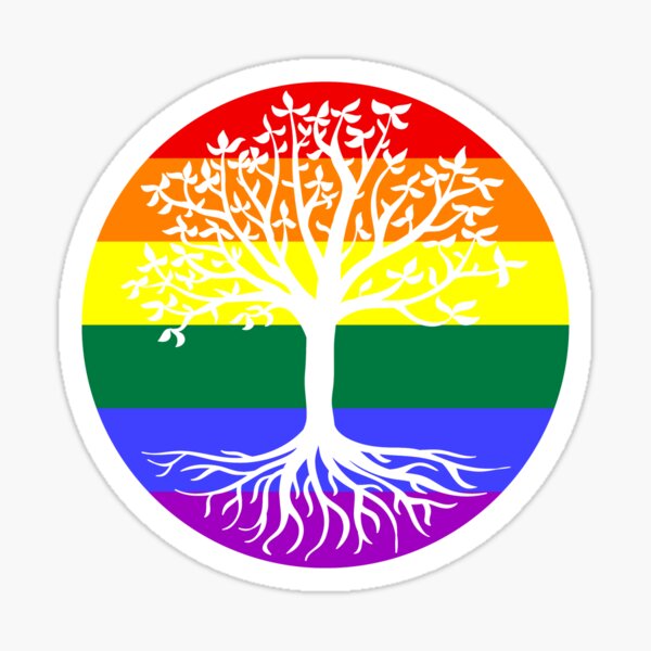 "Pride Rainbow Tree of Life" Sticker by Tamz-T | Redbubble
