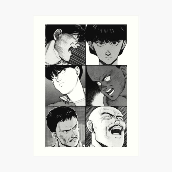 "Akira Manga Faces" Art Print by KoalaMeKrazy | Redbubble