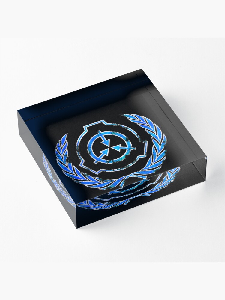 Scp Foundation Blue Crest Symbol Acrylic Block For Sale By Rebellion 10 Redbubble