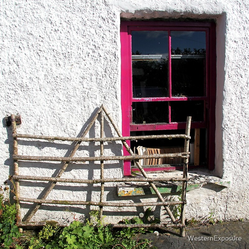 "Irish Cottage Sash Window and Hazelwood Gate" by WesternExposure ...