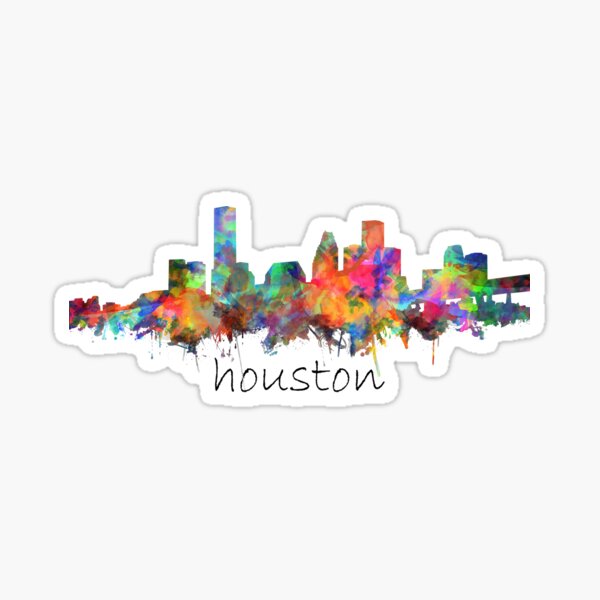 "houston" Sticker for Sale by BekimART | Redbubble