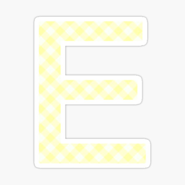 "Yellow Gingham Epsilon" Sticker by its-anna | Redbubble
