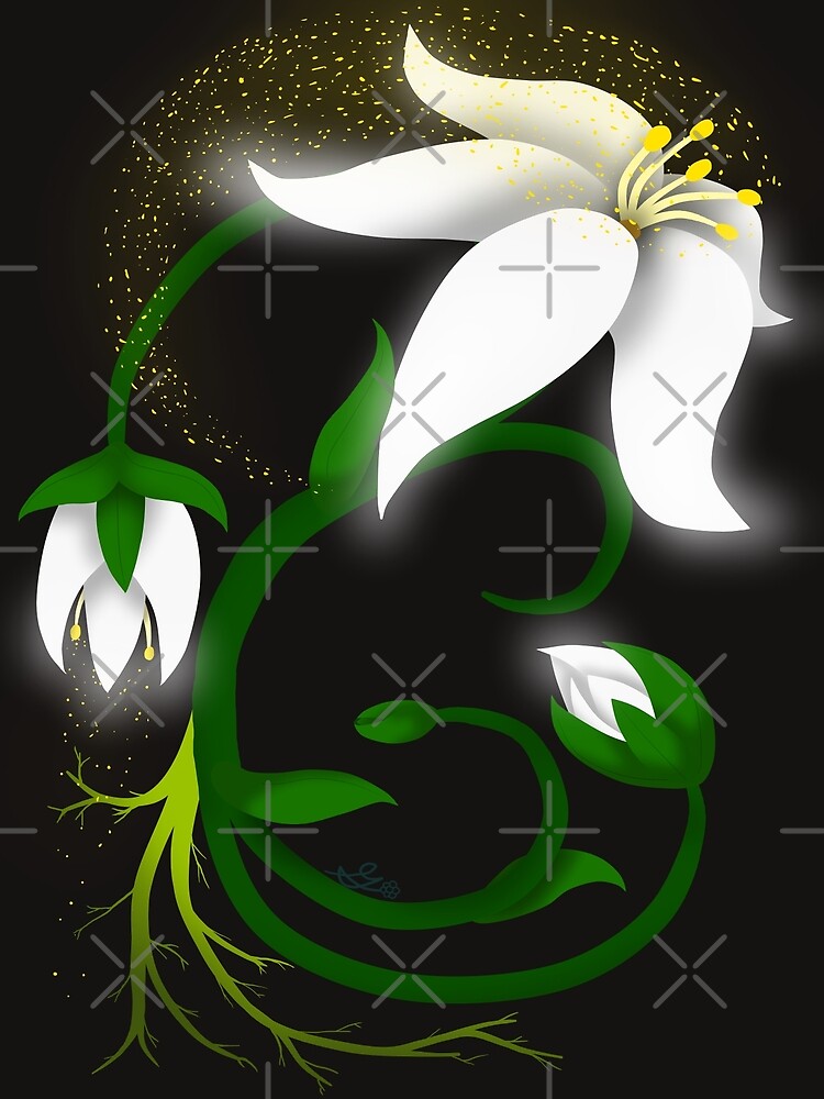 "Moon Lily" Poster for Sale by Glassplant | Redbubble
