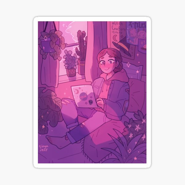 "Chilling" Sticker for Sale by Singajelly | Redbubble