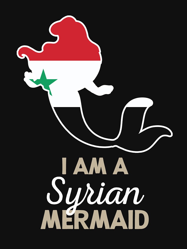"Syria Flag Syrian Mermaid" Pullover Hoodie for Sale by countryflags ...