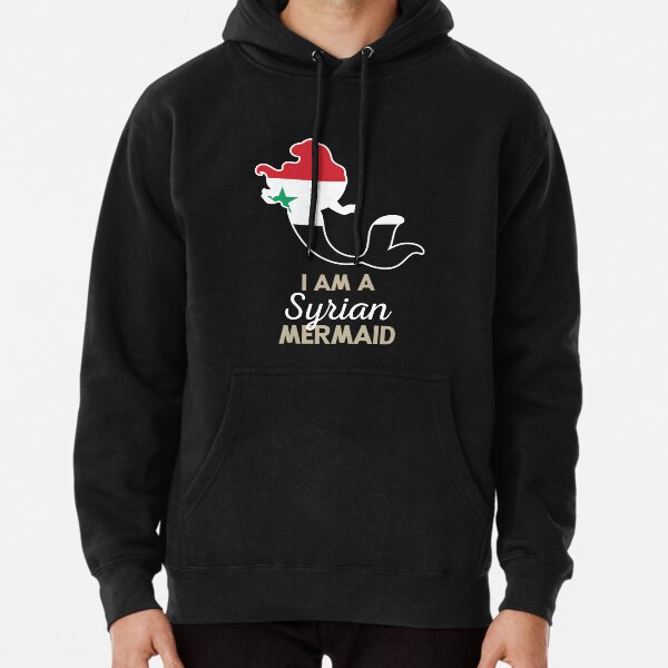 "Syria Flag Syrian Mermaid" Pullover Hoodie for Sale by countryflags ...