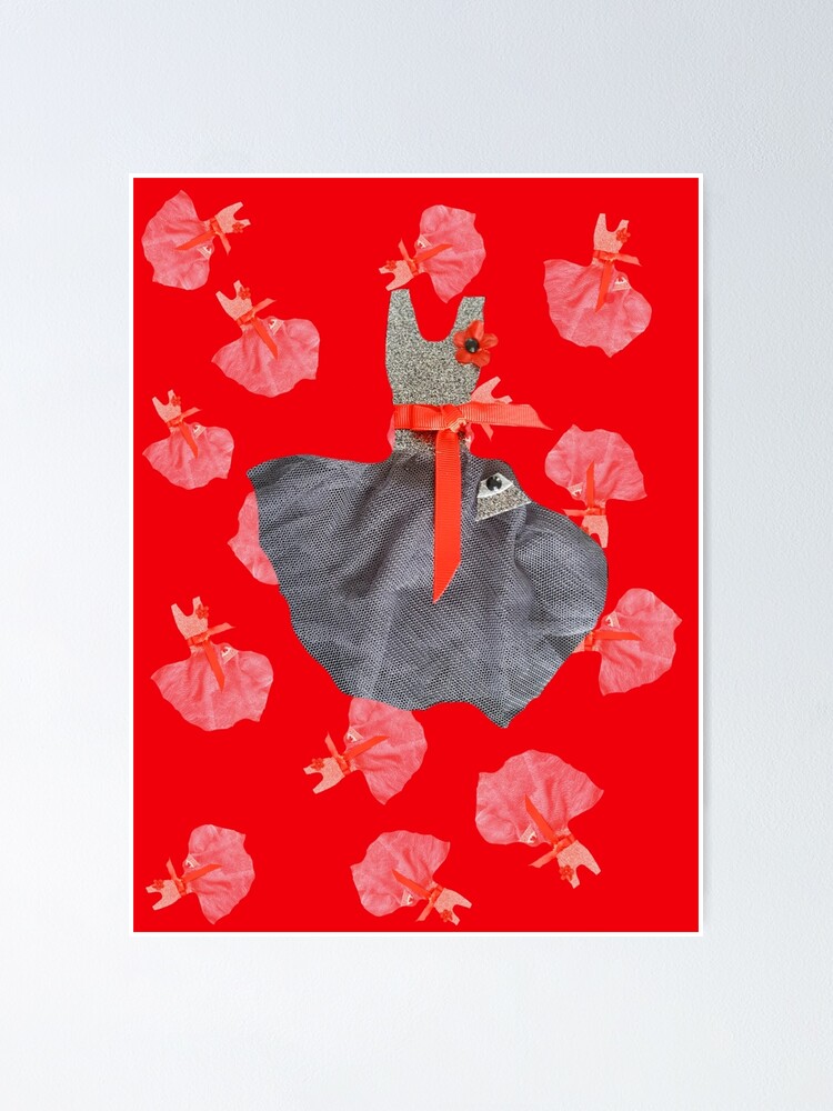 "Poppy dress pattern" Poster for Sale by OllieandQuinn | Redbubble