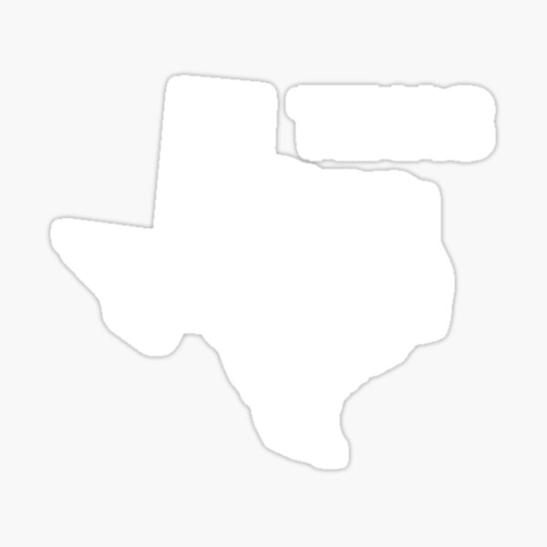 "Texas State Flag State Shaped Map" Sticker by csfanatikdbz | Redbubble