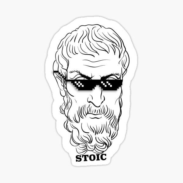 "Epictetus in shades. Stoic. Stoicism" Sticker for Sale by stoicart ...