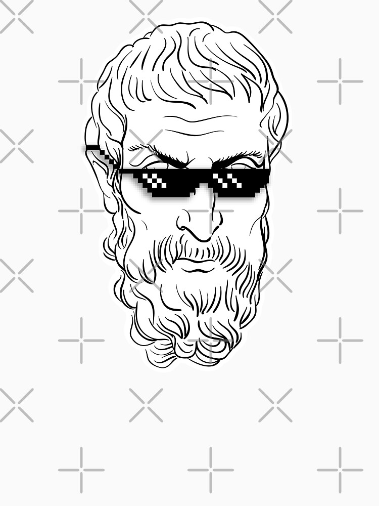 "Epictetus in shades" T-shirt for Sale by stoicart | Redbubble | marcus ...